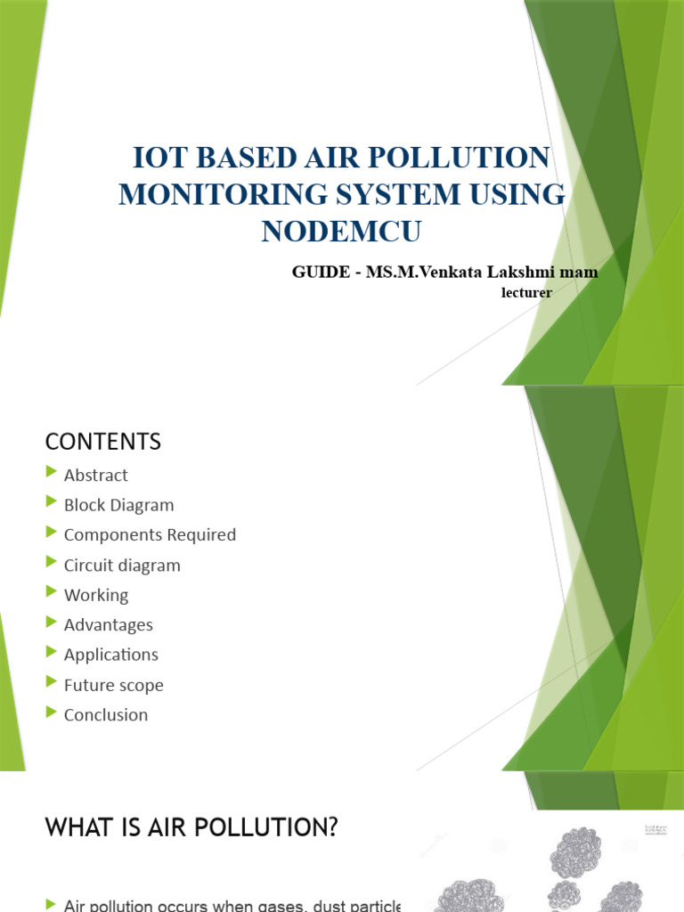 IOT Based Air Pollution Monitoring System | PDF | Arduino | Computer ...