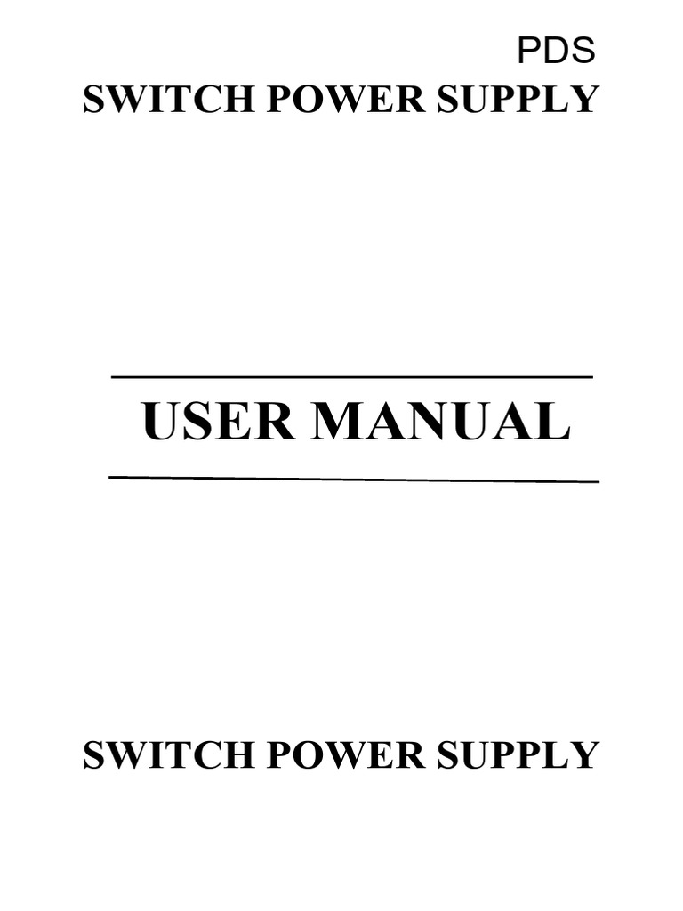 Manual PDS-3010G | Download Free PDF | Power Supply | Electrical Components