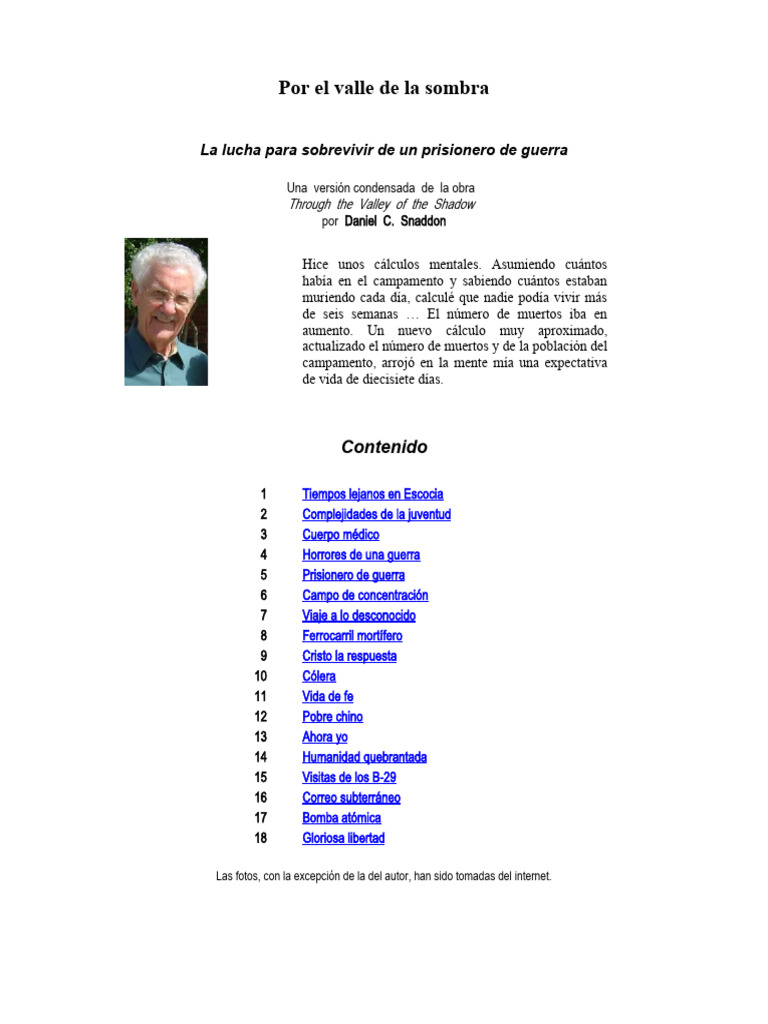 La Lucha para Sobrevivir de Un Prisionero de Guerra - Daniel Snaddon ...