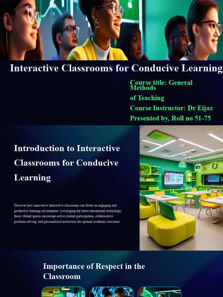 Interactive Classrooms | PDF | Learning | Teaching Method