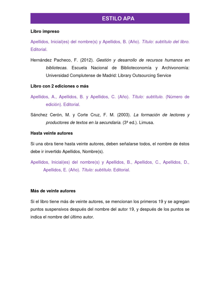 Estilo Apa Pdf México Estilo Apa