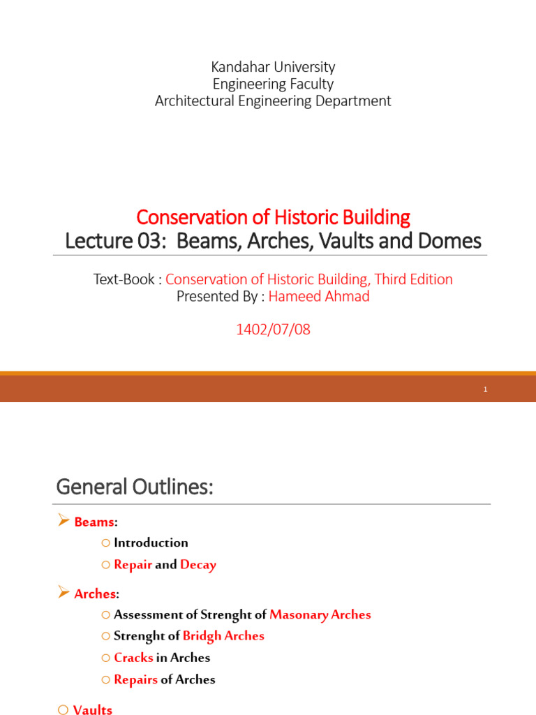 3 - Beam, Arch, Vault, Dome R. R. | PDF | Dome | Vault (Architecture)