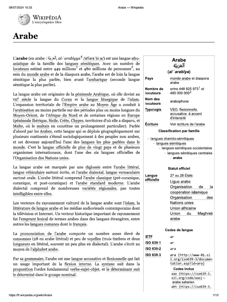 arabe | PDF