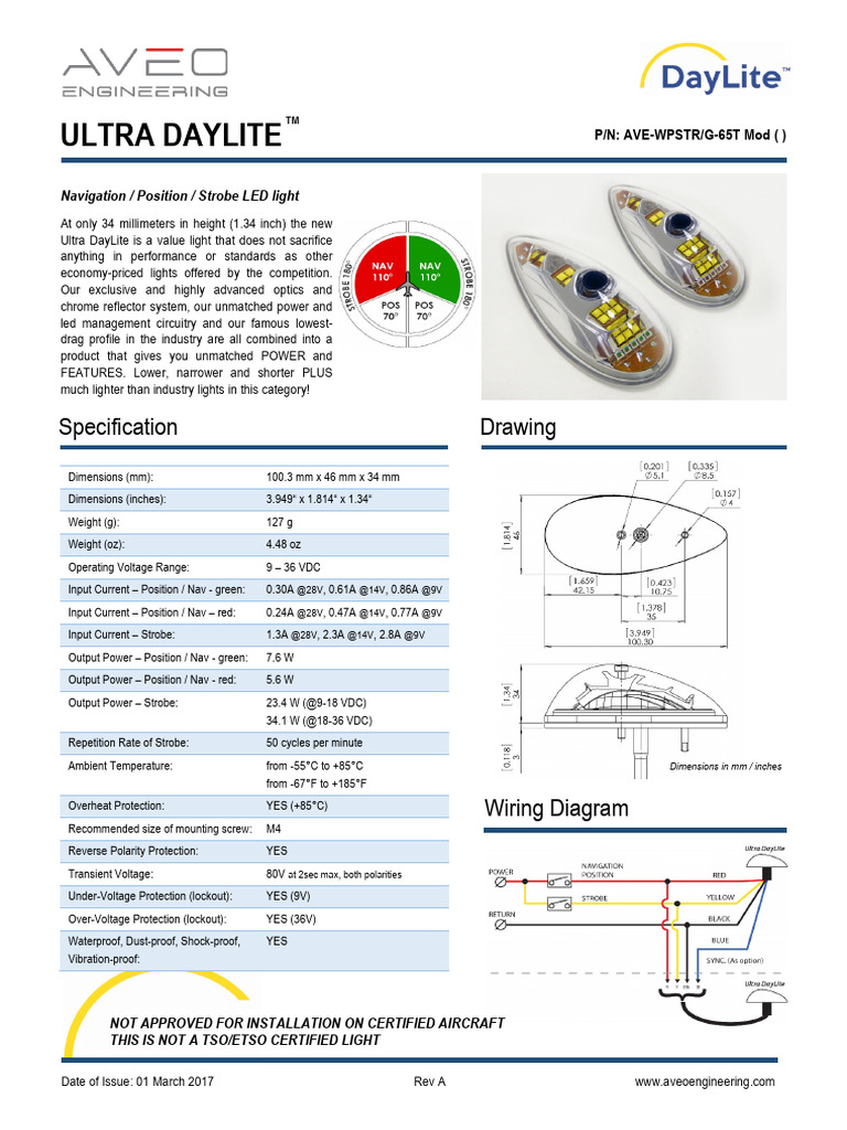Strobe Light Daylite | PDF | Electric Power | Electrical Components