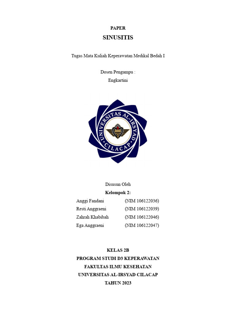 Sinusitis Kel 2 Bu Engkar-1 | PDF | Kajian Bahasa Asing | Griya & Taman