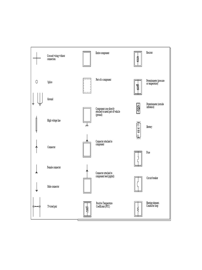 004-1 Symbols | PDF | Electrical Connector | Switch