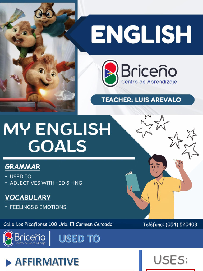 Used To - Adjectives Ed & Ing | PDF | Languages | Foreign Language Studies
