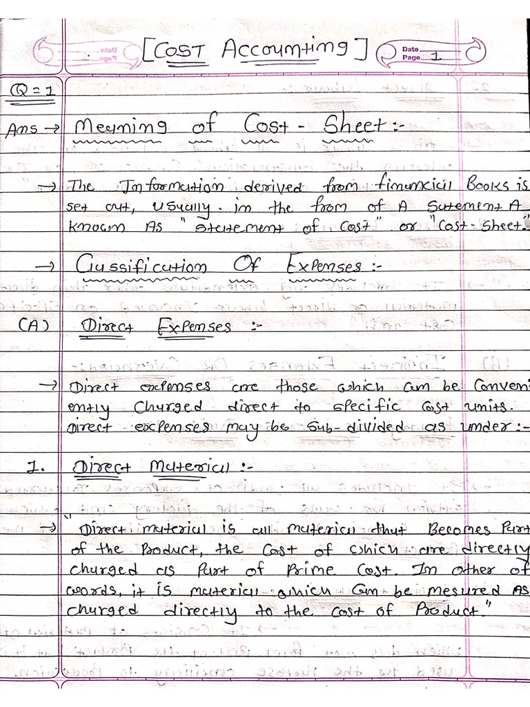 Cost Accounting Assignment | PDF