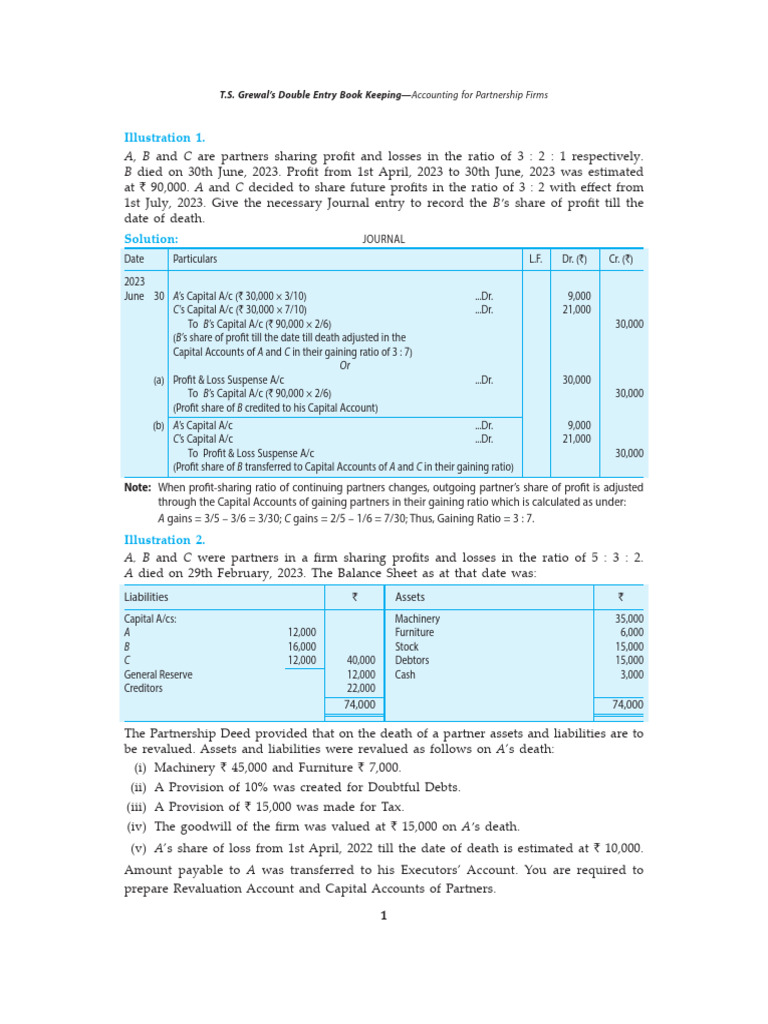 Chapter-6 (Additional Illustrations) | PDF | Balance Sheet | Goodwill ...