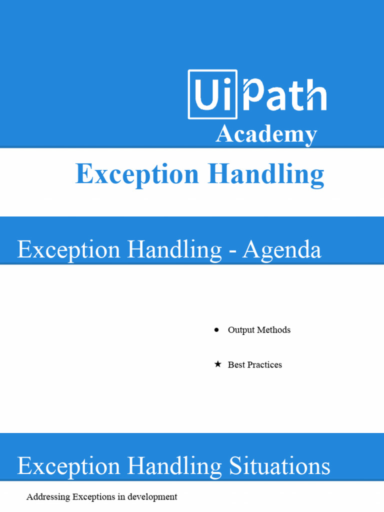 Exception Handling | PDF | Debugging | Systems Engineering