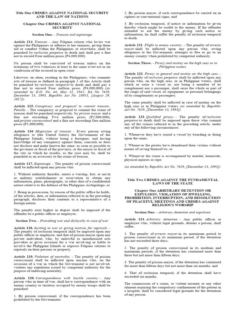 RPC B2 | PDF | Detention (Imprisonment) | Forgery