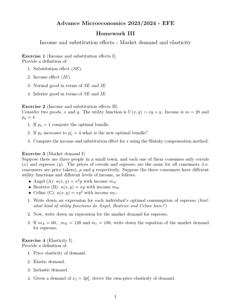 Homework Set 3 | PDF Homework Set 3 | PDF