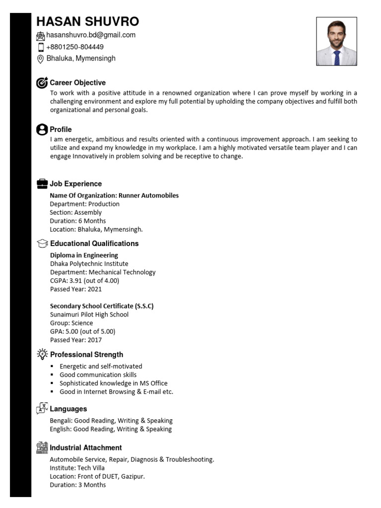CV For Fresher and Experinced (Technical) - 2 | PDF