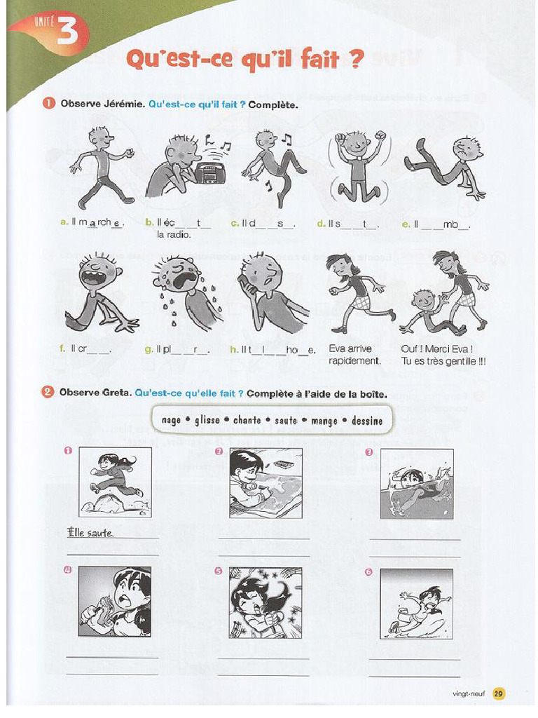 Parachute 1 Cahier Unité 3 | PDF