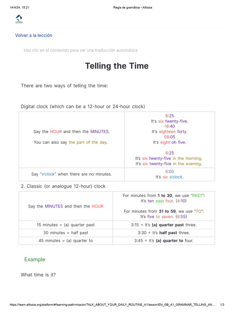 Regla de Gramática 18 - Altissia | PDF | Text | Writing