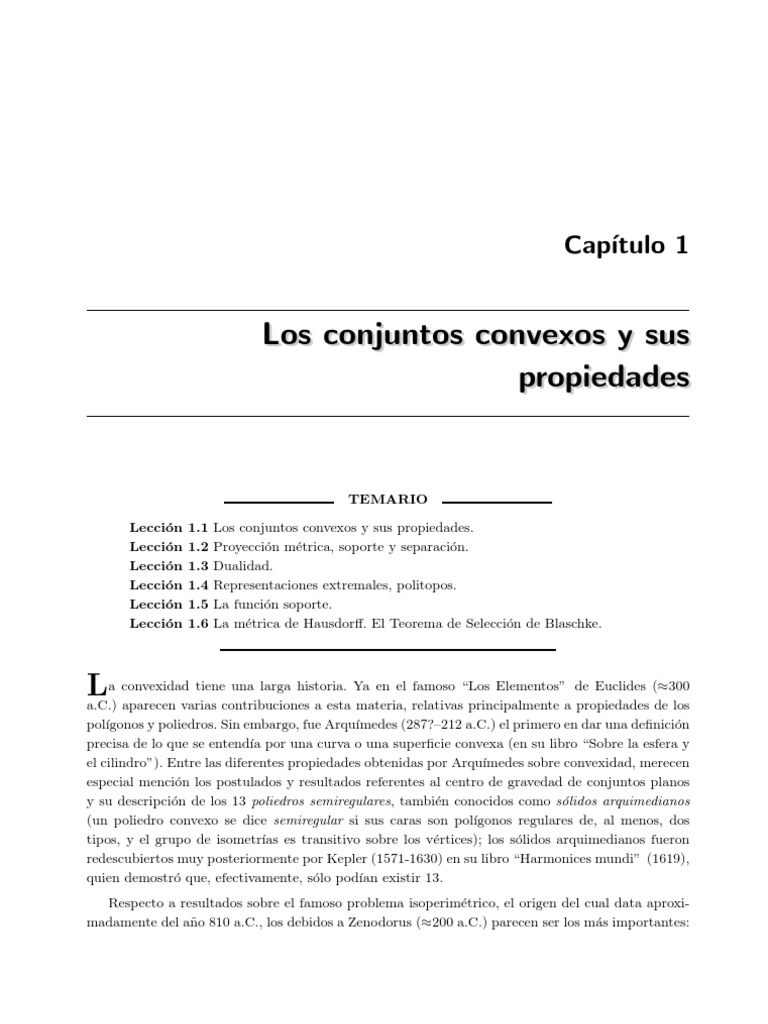 Introducción a Conjuntos Convexos | PDF | Conjunto convexo | Conjunto (Matemáticas)