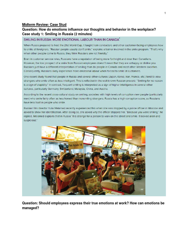 Case Study Practice | PDF | Communication | Emotions