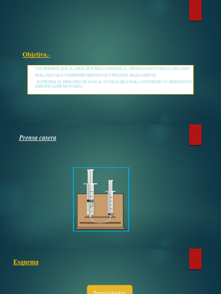 Prensa Hidráulica y Principio de Pascal | PDF | Tecnología
