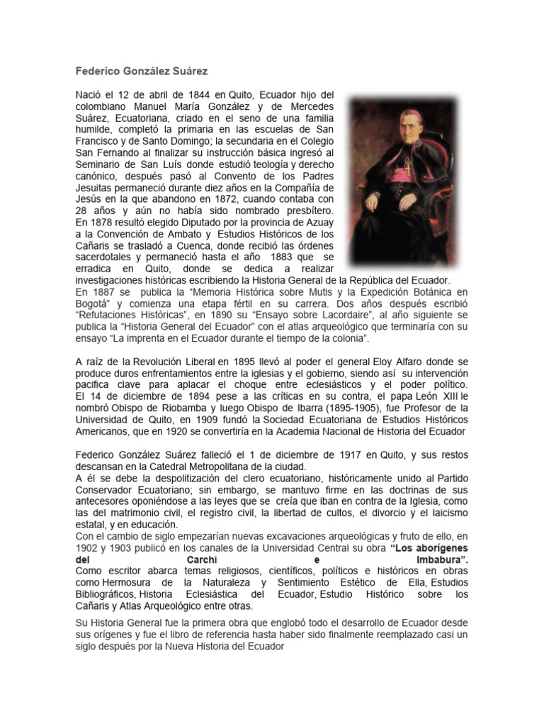 Federico Gonzales Suarez | PDF