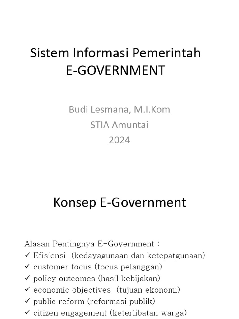 8 - Materi SIM 2024 - SIM Pemerintah | PDF | Karier & Perkembangan | Ilmu Sosial