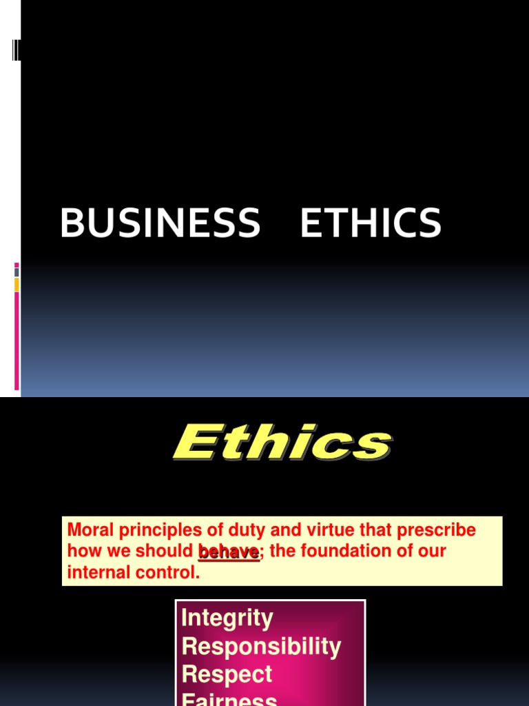 Business Ethics | PDF | Business Ethics | Value (Ethics)