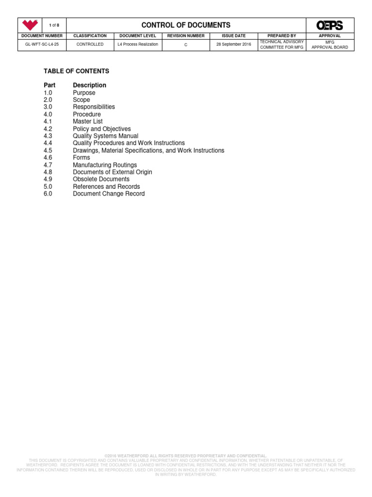 Control of Docs Rev C | Download Free PDF | Specification (Technical ...