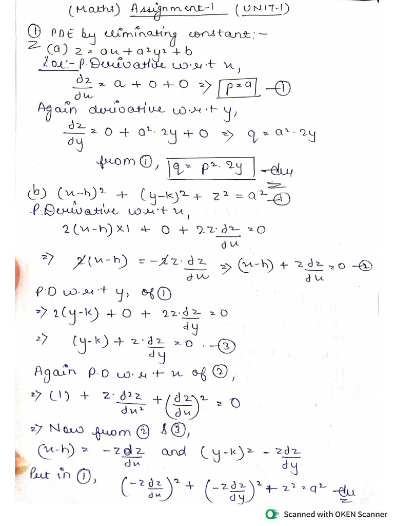 Maths.assignment.unit1 | PDF