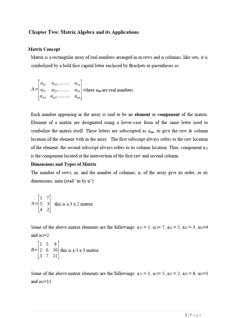 Unit 2 Matrix Pdf Matrix Mathematics Operator Theory 3607