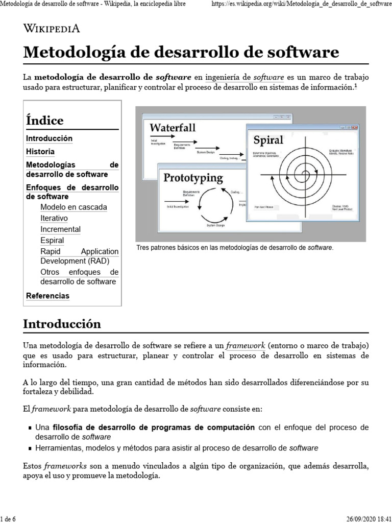 Metodologias desarrollo de Software | Descargar gratis PDF | Software | Ingeniería de software