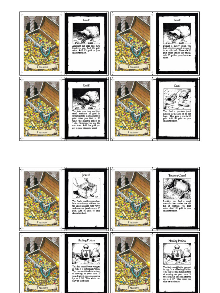 HQ Japanese Cards Treasure in English v1.1 by HispaZargon (PRINT ...