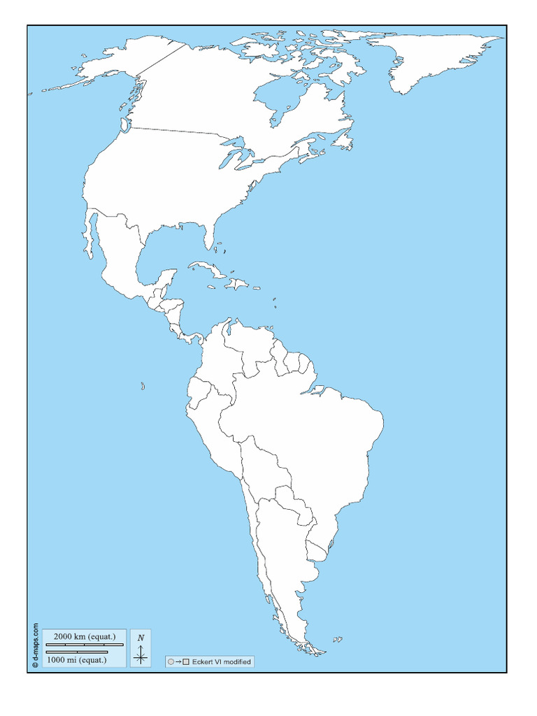 Mapa Político de América | PDF