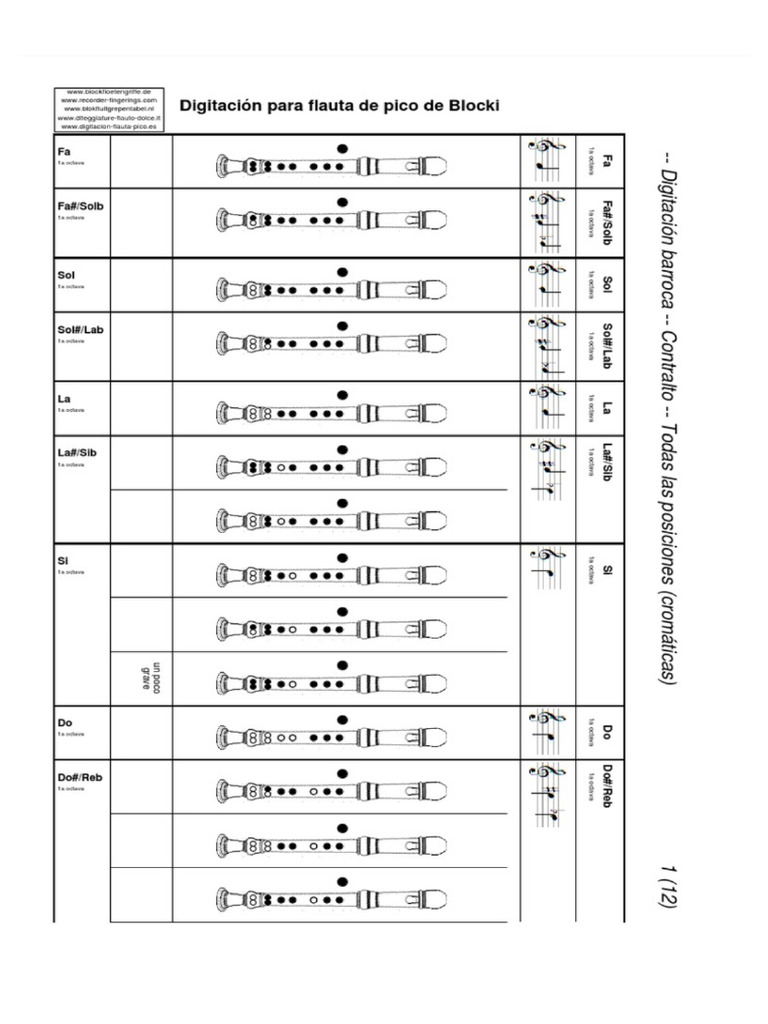 Mètode Flauta Contralt | PDF