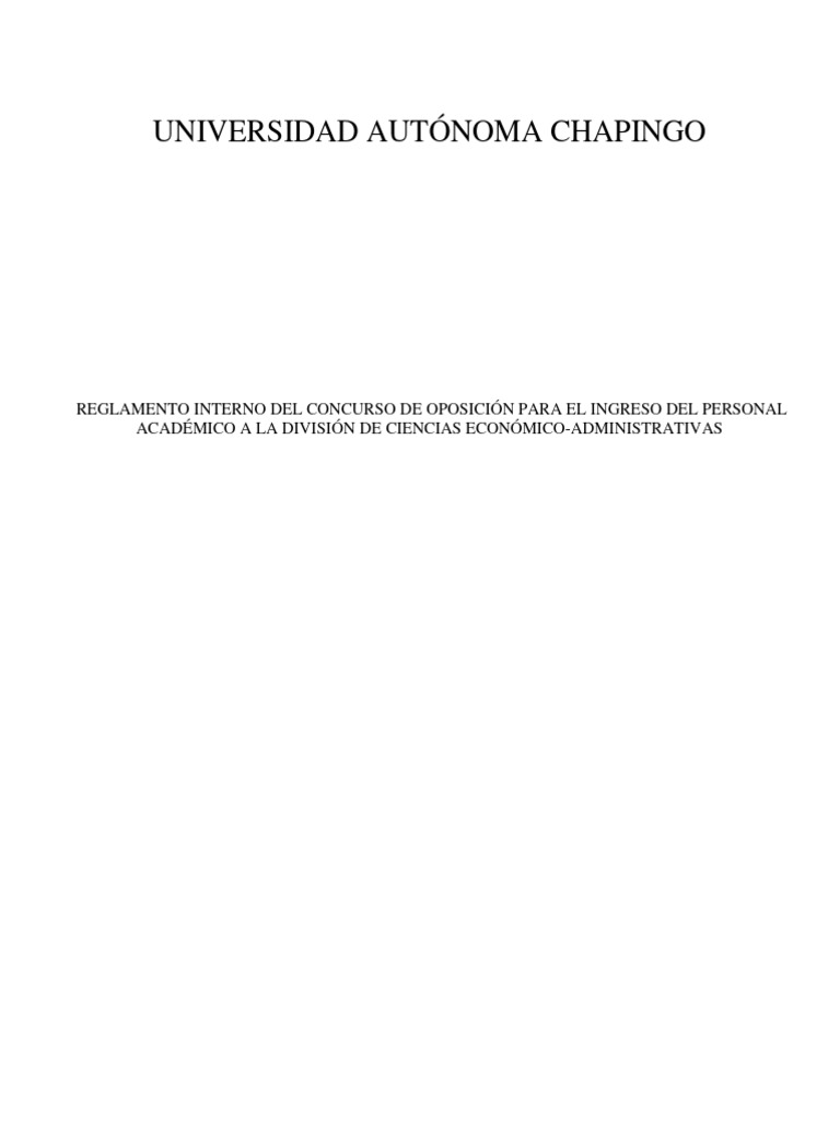 Universidad Autónoma Chapingo | PDF | Evaluación | Maestros