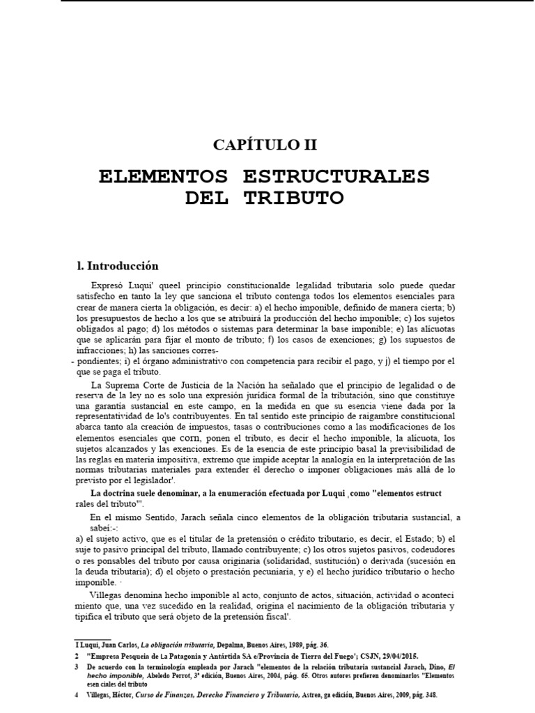 HORACIO DI PAOLO Elementos Estructurales Del Tributo | PDF | Impuestos