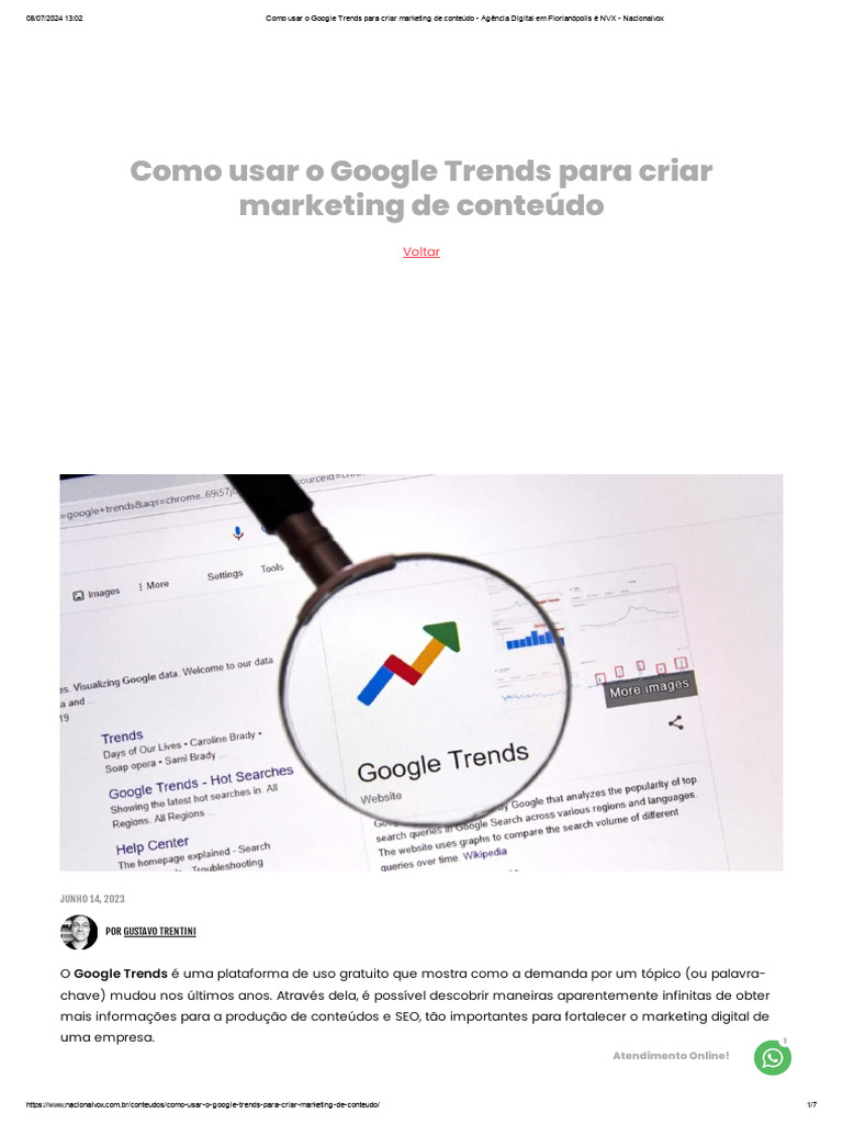 Guia de Marketing com Google Trends | PDF | Marketing | SEO
