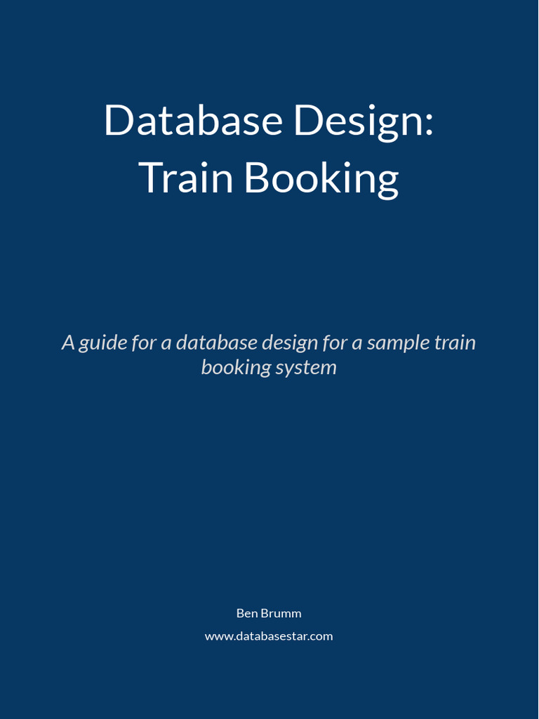 Dbdesign Train | PDF | Table (Database) | Databases
