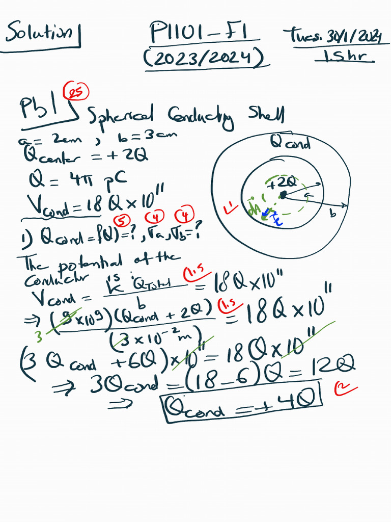 P1101 F1 Sol 2023 2024 Graded | PDF