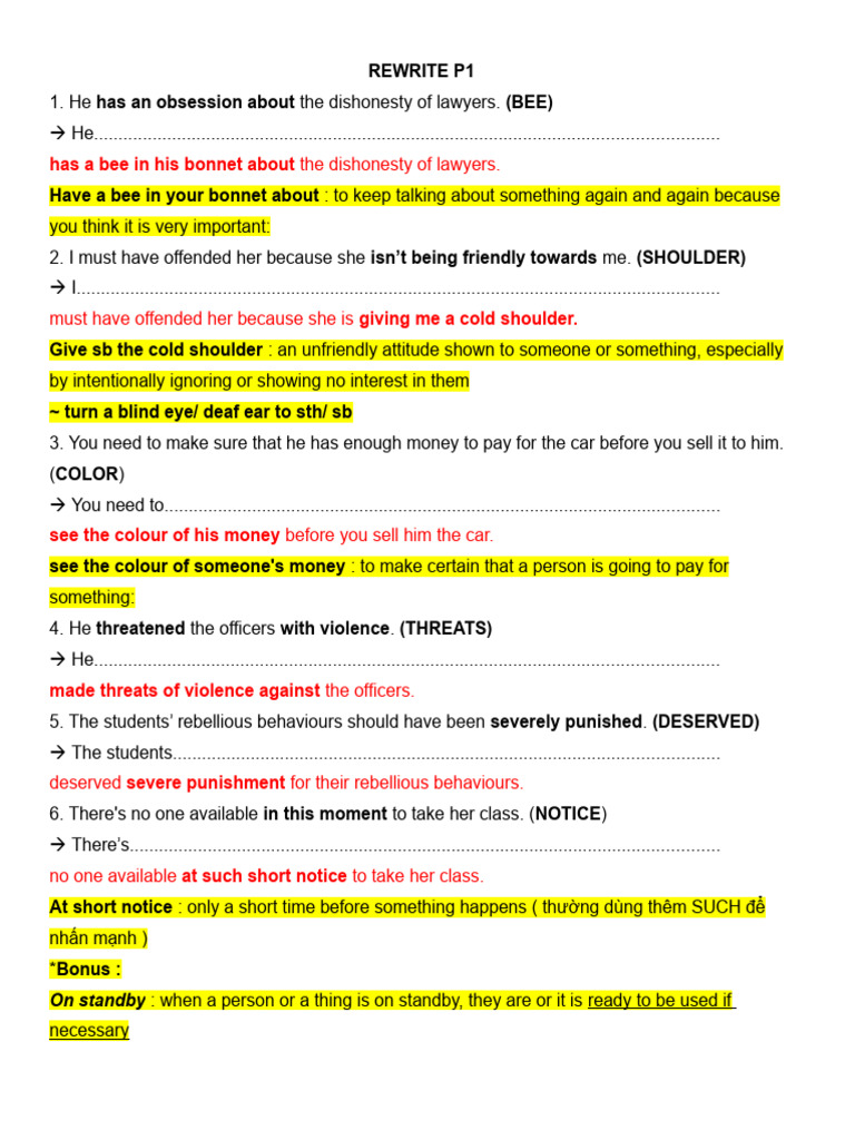 Rewrite Part 1 | PDF