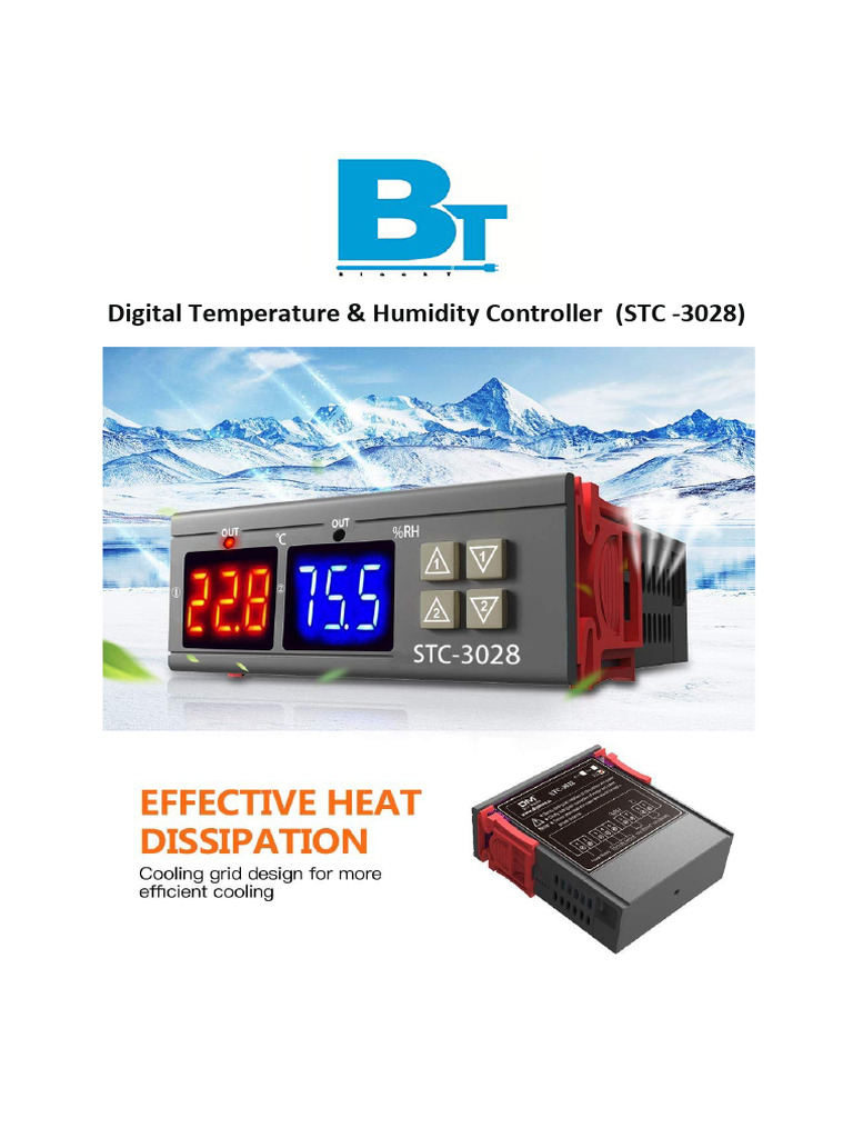Digital Temperature & Humidity Controller (STC - 3028) | PDF | Technology & Engineering
