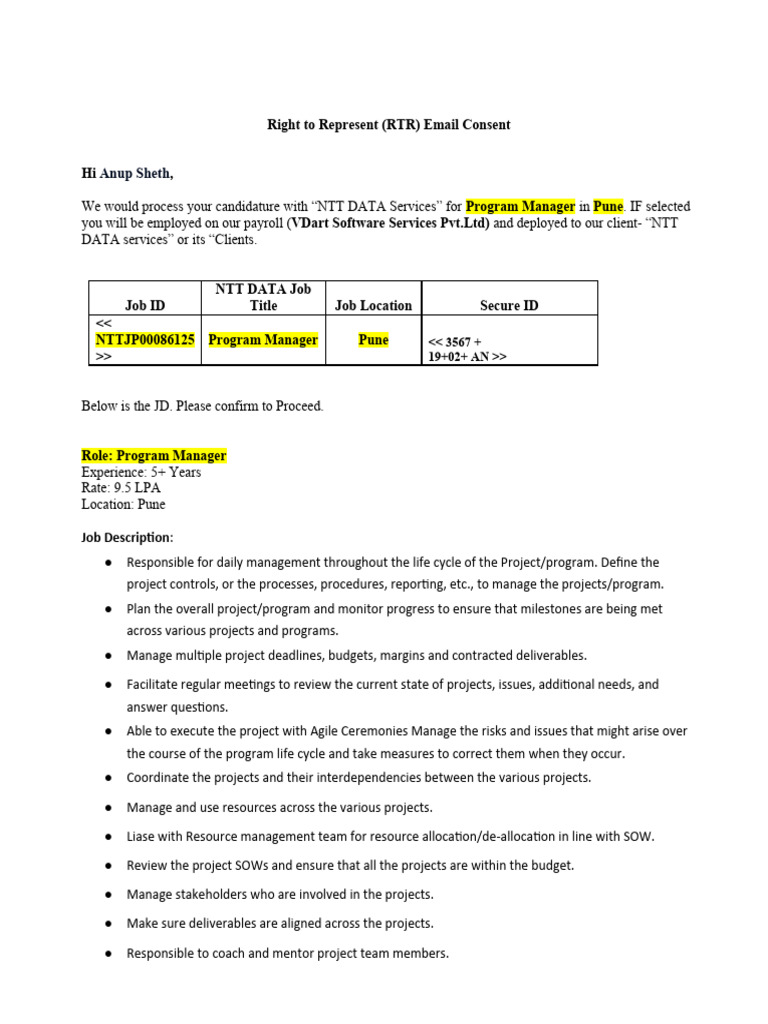 RTR Form | PDF | Business