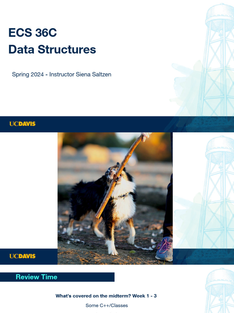 Ecs 36C Data Structures: Spring 2024 - Instructor Siena Saltzen | PDF | Computing | Theoretical ...