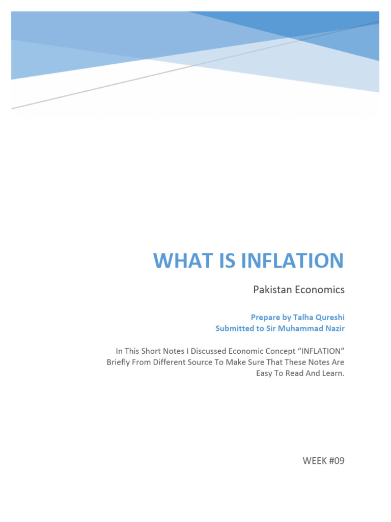 Inflation Pdf Inflation Money