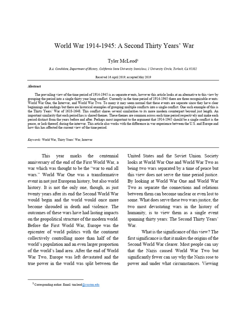 Mcleod Tyler | PDF | Nazi Germany | Austria Hungary