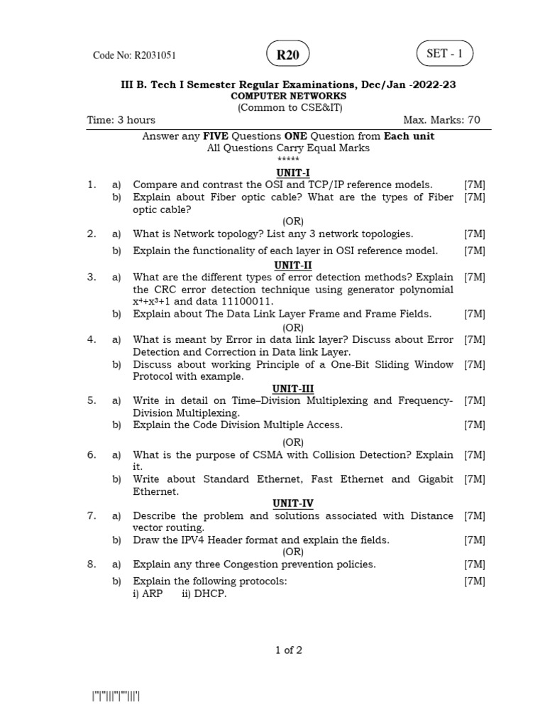 Computer Networks | PDF | Computer Network | Internet Protocol Suite