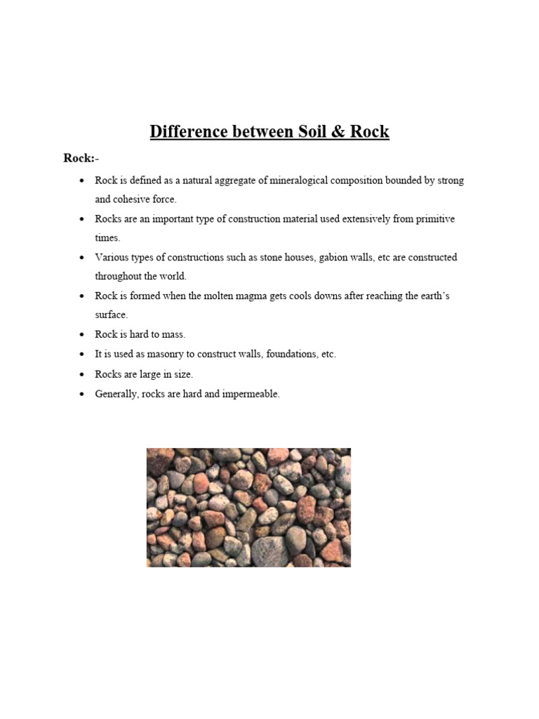 Soil 1 Assignment | PDF | Rock (Geology) | Geology