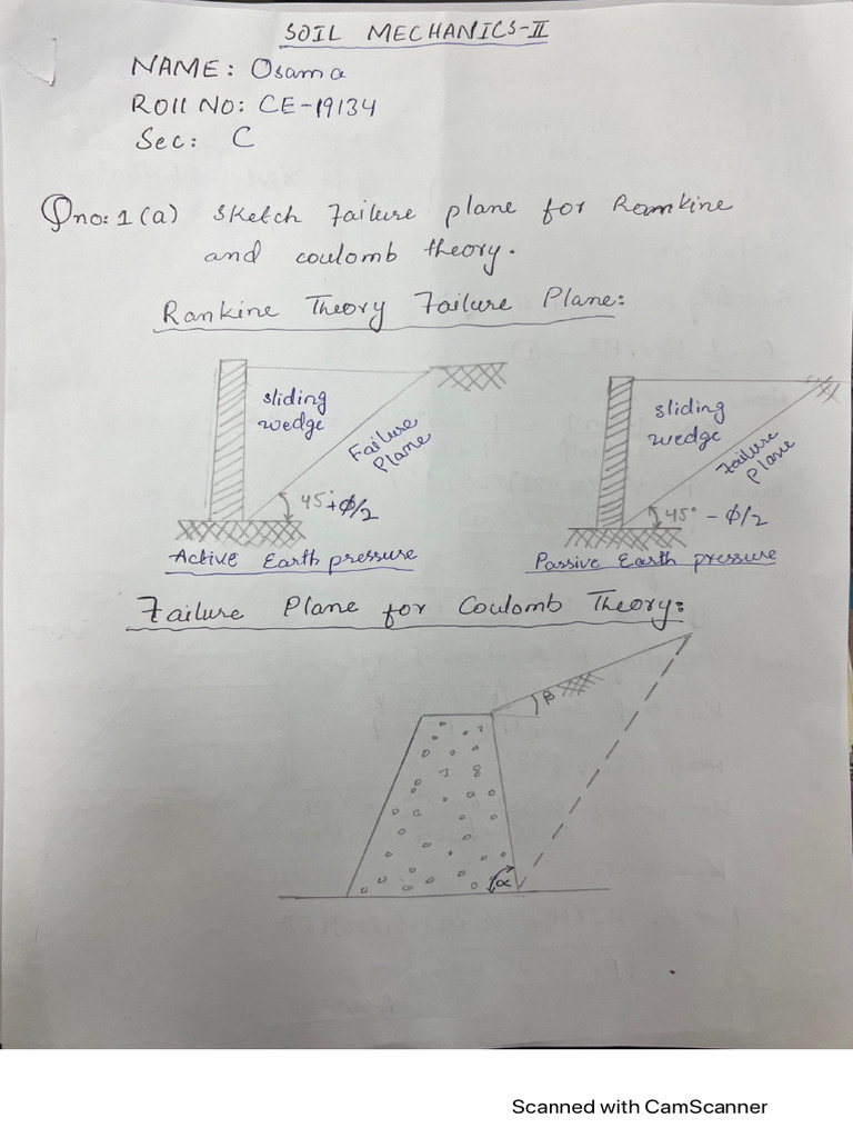 Soil Mechanics Assignment CE-19134 | PDF