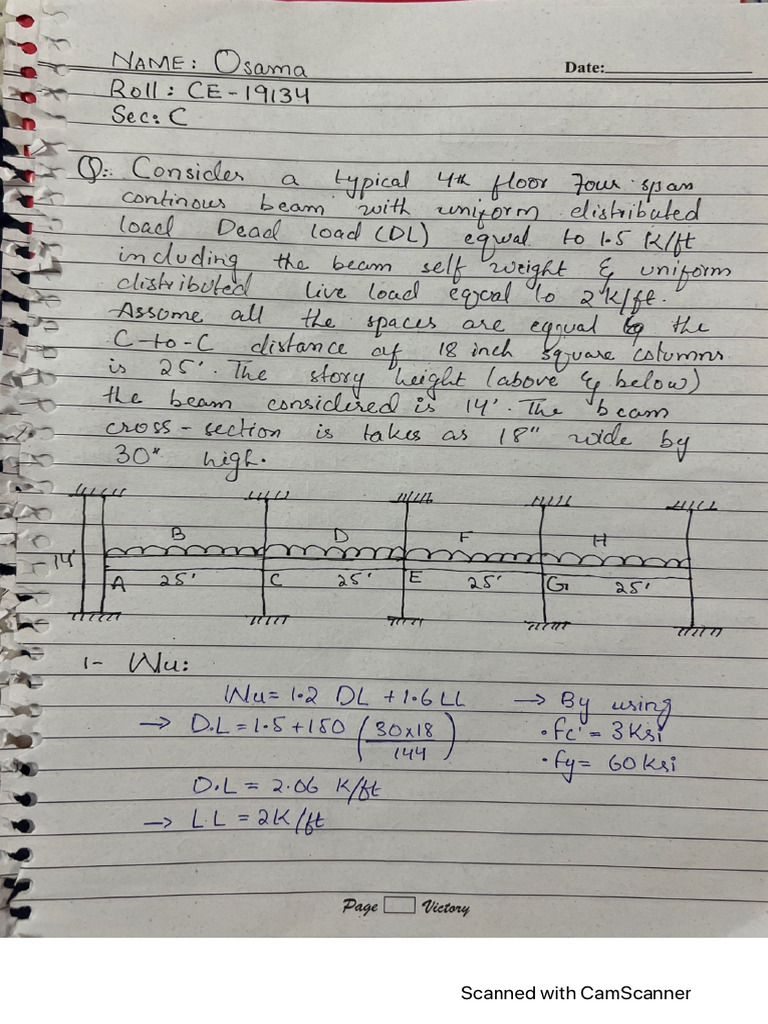 RCD II Assignment CE 19134 | PDF