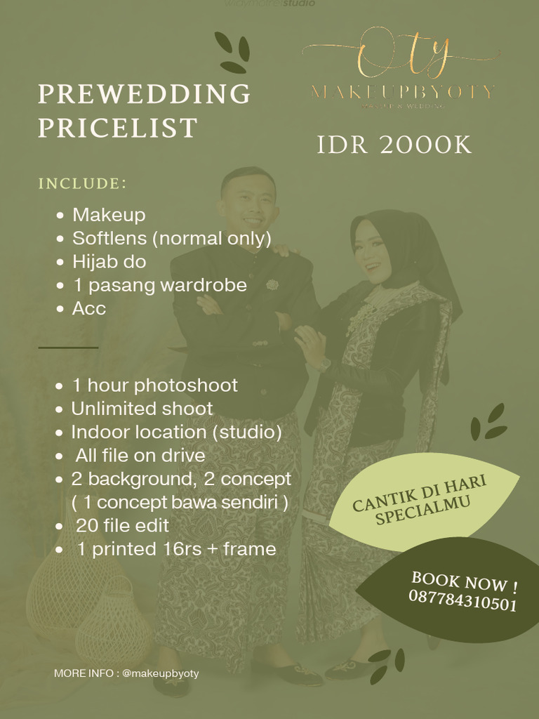 Prewedding Packages for Brides | PDF