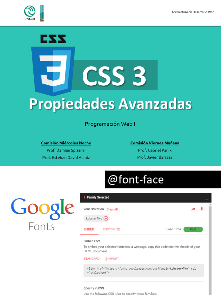 Unidad 03 CSS Propiedades Avanzadas Presentacion 1 | PDF | Formatos de ...