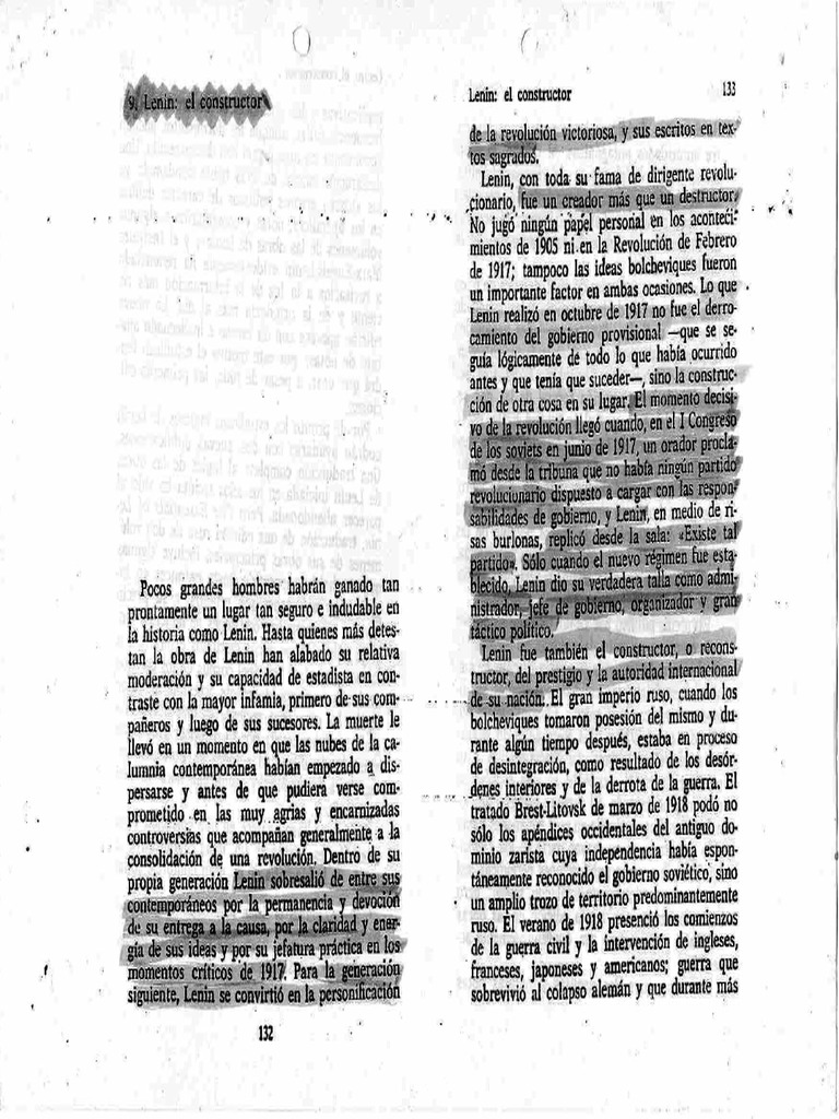 Carr - Est - Sobre La Revolución Cap. 9 | PDF | Vladimir Lenin | Leon ...